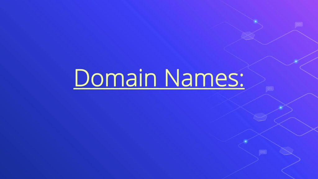 HTML5 Lesson 10 1 Website And Domain Names Web Design Designing For