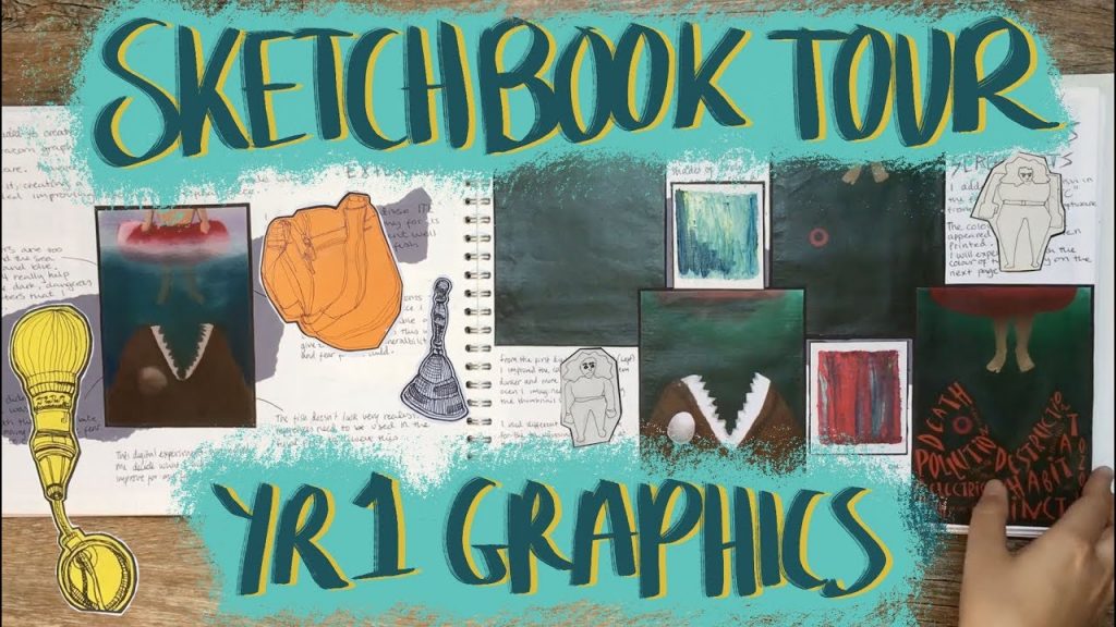 Sketchbook Tour! First Year Graphic Design (A Level) | Designing for ...
