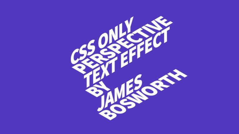 CSS Perspective Text Hover | Web Design Inspirations | Designing for Uncertainty