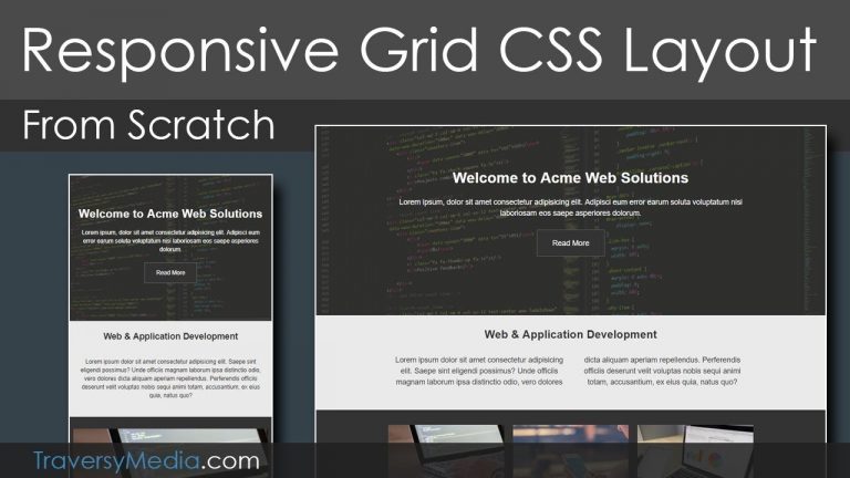 Grid CSS Responsive Website Layout - "Mobile First" Design | Designing ...