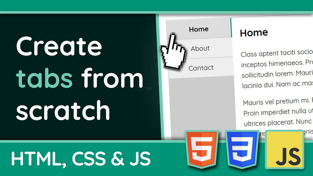 Create tabs with HTML, CSS and JavaScript! - Web Design Tutorial | Designing for Uncertainty