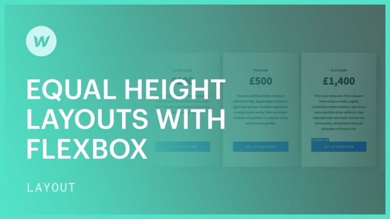 Equal-height layouts with flexbox - Web design tutorial (using the Old UI) | Designing for ...