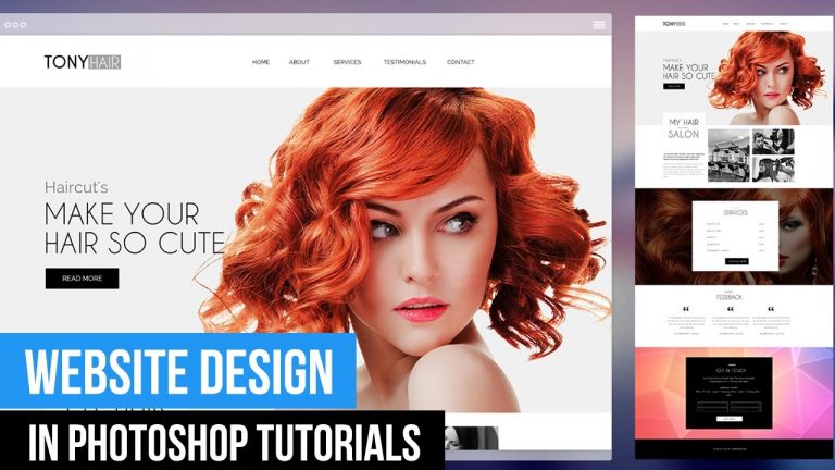 Web Design In Photoshop Tutorials: Create A Basic Web For Beginers ...