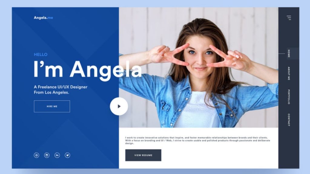best personal portfolio web design templates inspiration 2021 ...