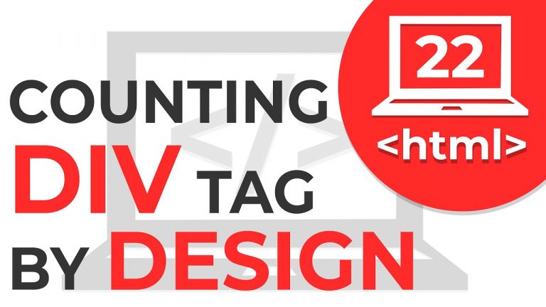 22 Count Div Tags Needed To Develop Any Web Design Learn Html Html