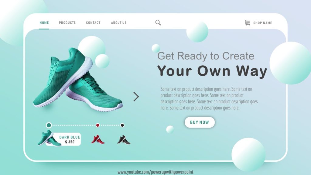35.[PowerPoint] How to design Landing Page 🔥🔥| WebPage Design in 10 ...