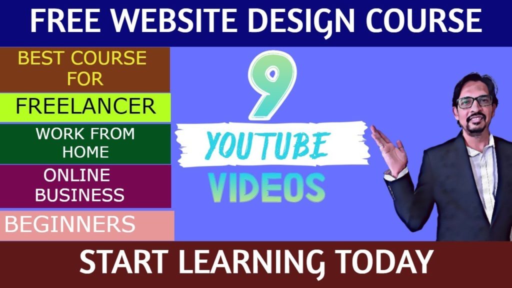 Free Web Design Course 2021 | Freelance web designer | Work From Home ...