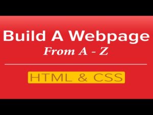 Web Design Courses - Learn HTML & CSS By Building A Webpage (For ...