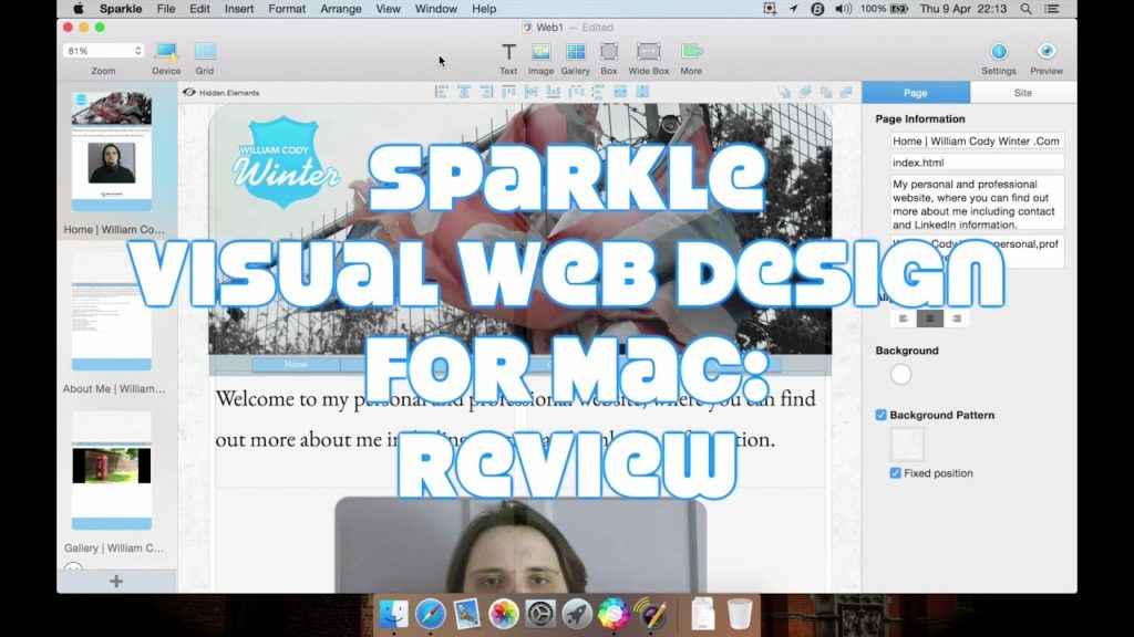 Sparkle Visual Web Design for Mac: Review | Designing for Uncertainty