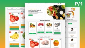 Complete Responsive Grocery Store Website Design Using HTML / CSS / JavaScript / PHP PDO - Demo ...