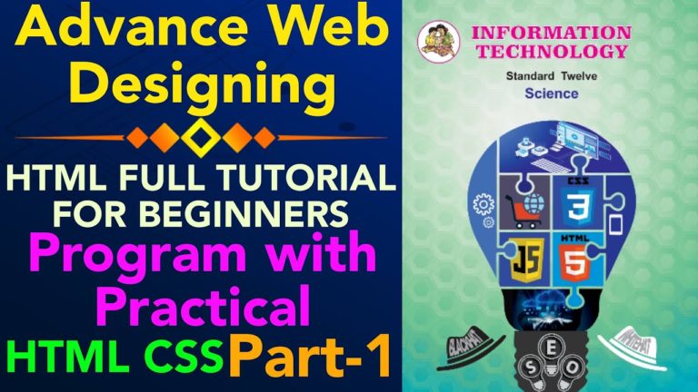 part-1 Advance web designing HTML CSS full tutorial for beginners class ...