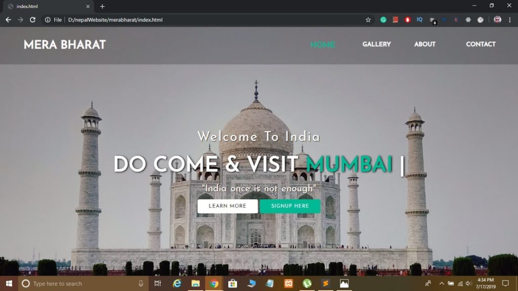 Create Animated Website Using HTML5 & CSS3 in Hindi with Free Source Code 2021 | Designing for ...