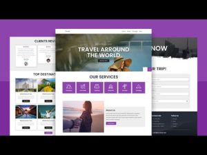 Complete Responsive Travel & Tour Website Design Using HTML - CSS - JavaScript - PHP - MySQL ...
