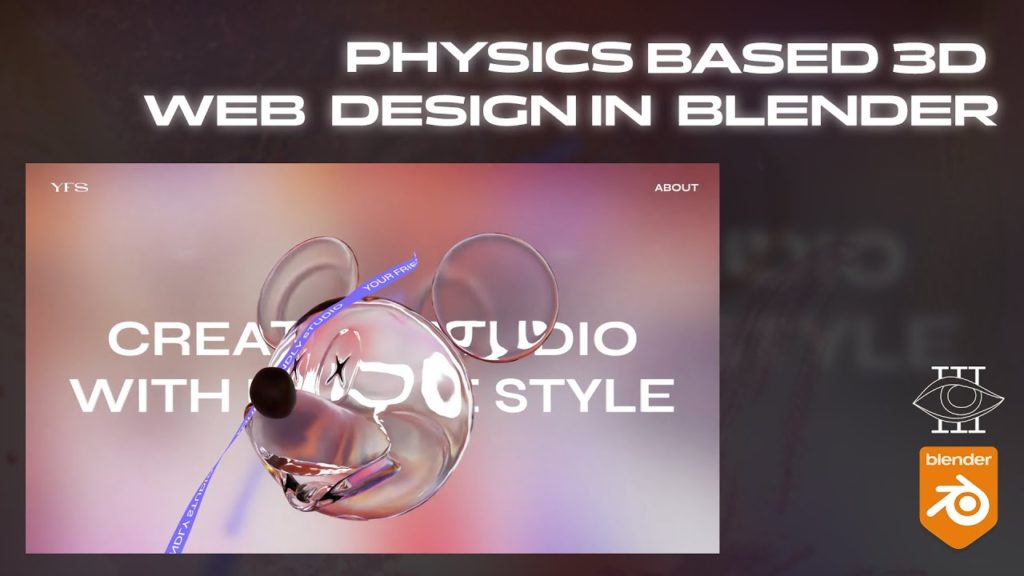 Physics Based 3D Web Design in Blender | 3D UI Design | Blender ...
