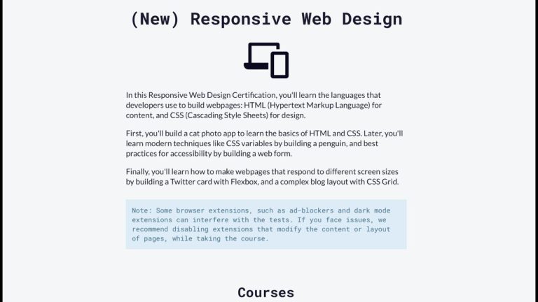 Responsive Web Design New By Freecodecamp Freecodecamp Responsive Web Design Css Html