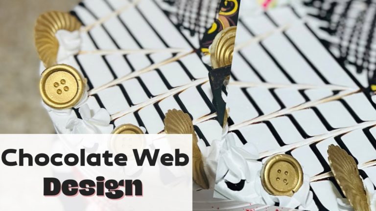 How to make Chocolate WEB DESIGN Cake| Spiderweb design| Whipped Cream ...