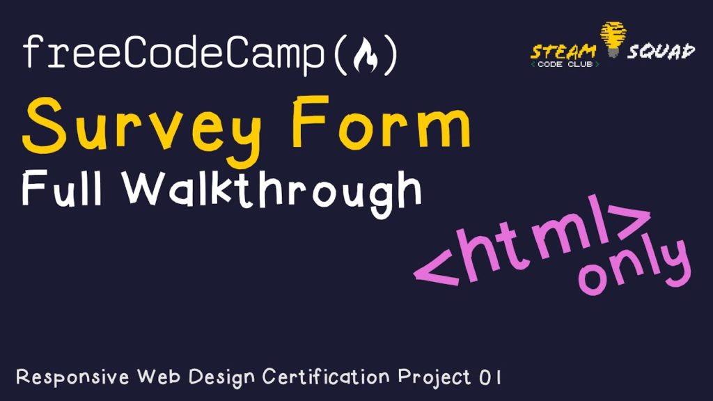 FreeCodeCamp - Responsive Web Design - Survey Form | Designing for ... FreeCodeCamp - Responsive Web Design - Survey Form | Designing for ...