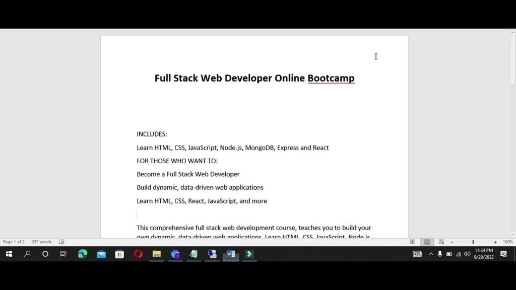 Full Stack Web Developer Boot Camping Design Web Using Htmljavascript And Css Programming