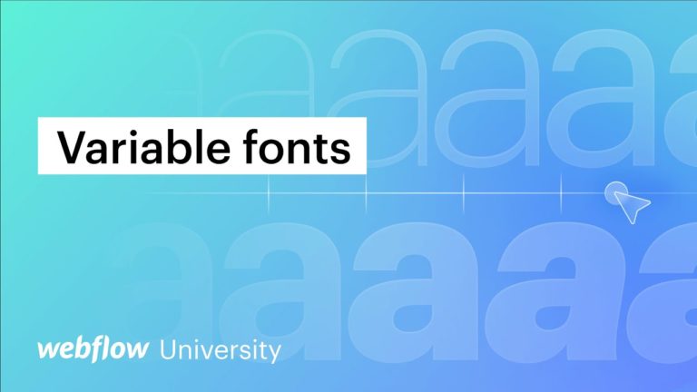 Introducing variable fonts in Webflow – Web design tutorial | Designing for Uncertainty