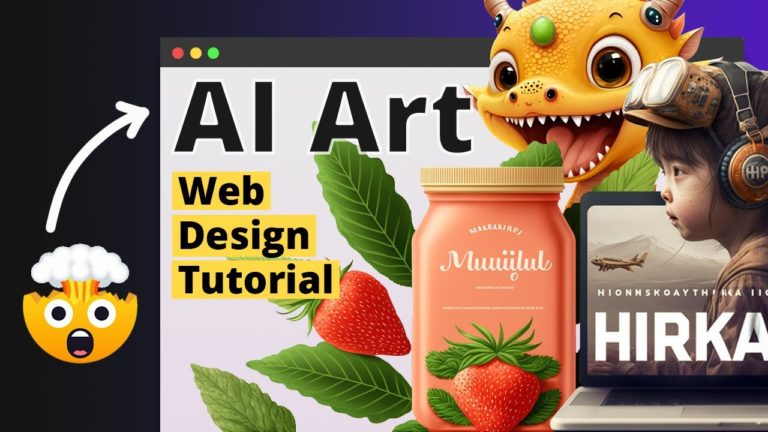 Use AI Art to create MIND BLOWING Web Designs - Speed Tutorial | Designing for Uncertainty