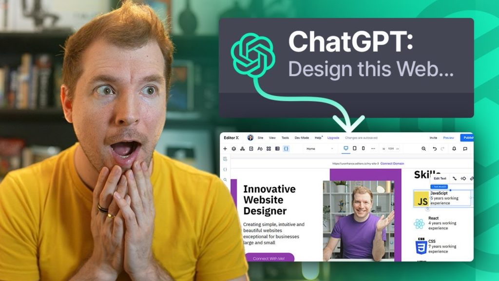 ChatGPT Web Design Tutorial - Design a Portfolio Website with AI ...