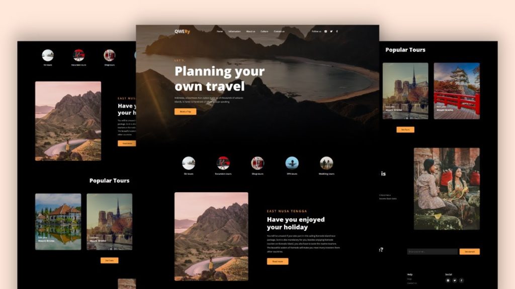 Complete Responsive Website Using HTML CSS | Responsive Travel & Tour ... Complete Responsive Website Using HTML CSS | Responsive Travel & Tour ...