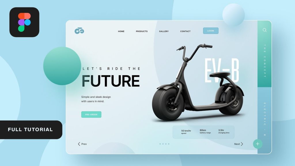 ⚡Make a Professional Website UI Design in Figma - Figma Tutorial (Hindi ...