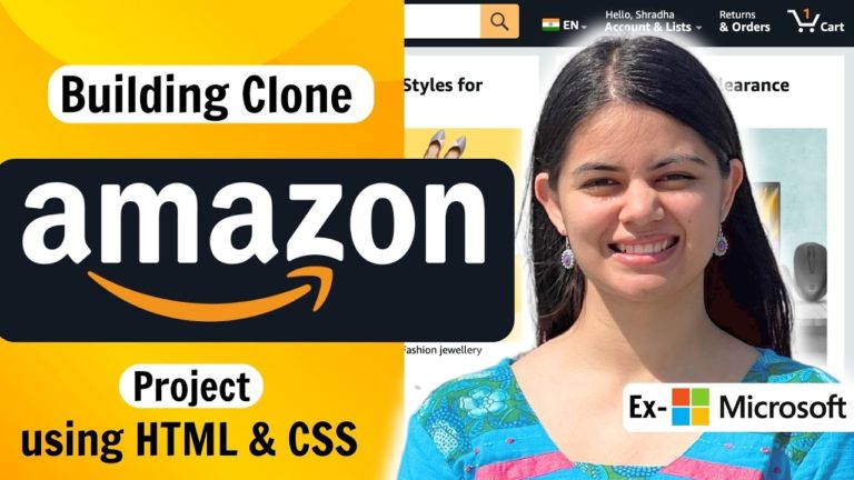 Building Amazon Clone For Beginners Project Using Html And Css