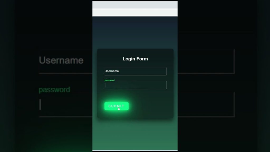 How to create login form with light button only html & css #html #css # ...