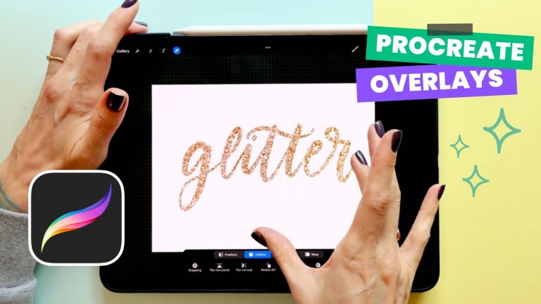 How to Make a Procreate GLITTER Overlay EASY | Designing for Uncertainty
