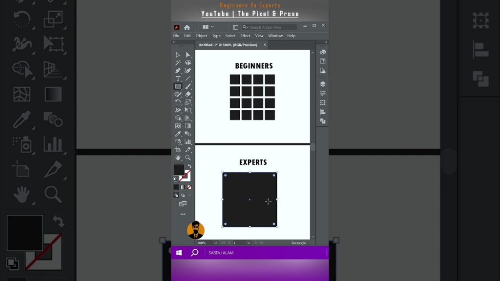 Adobe Illustrator For Beginners | Beginners Vs Expert | Graphic Design Tutorial | Designing for ...