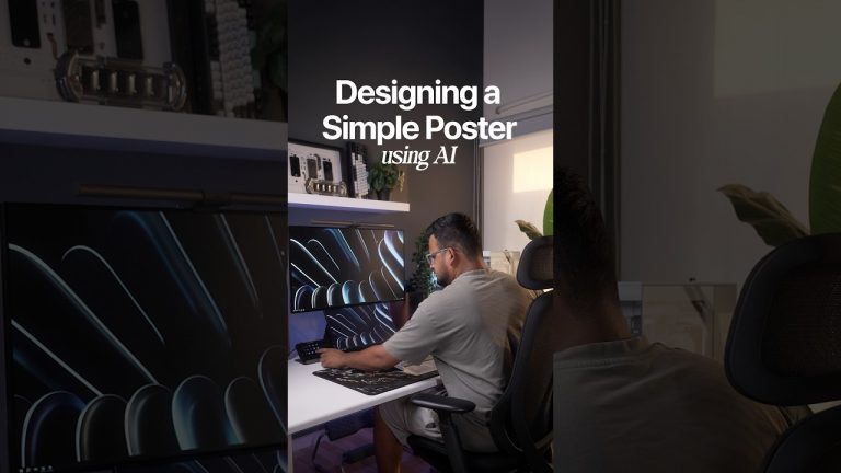Designing A Simple Poster Using AI (ChatGPT and Photoshop) | Designing ...