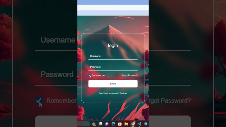 Modern Login Form Made With Only Html Css Transparent Login Form