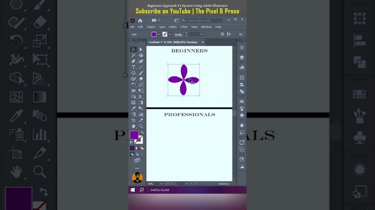 Adobe Illustrator for Beginners | Beginners Vs Experts | Graphic Design ...